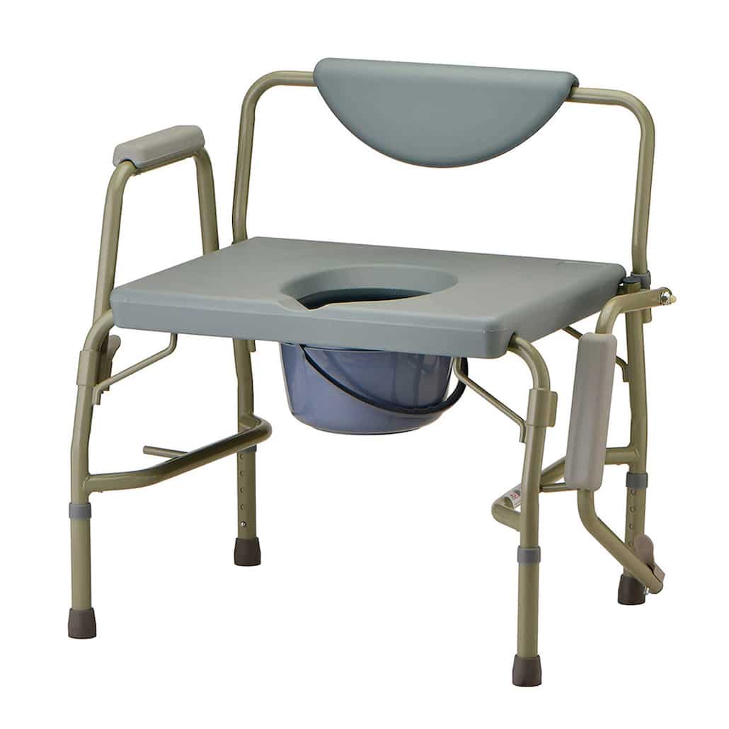 Heavy Duty Drop-Arm Commode - You Can Home Medical